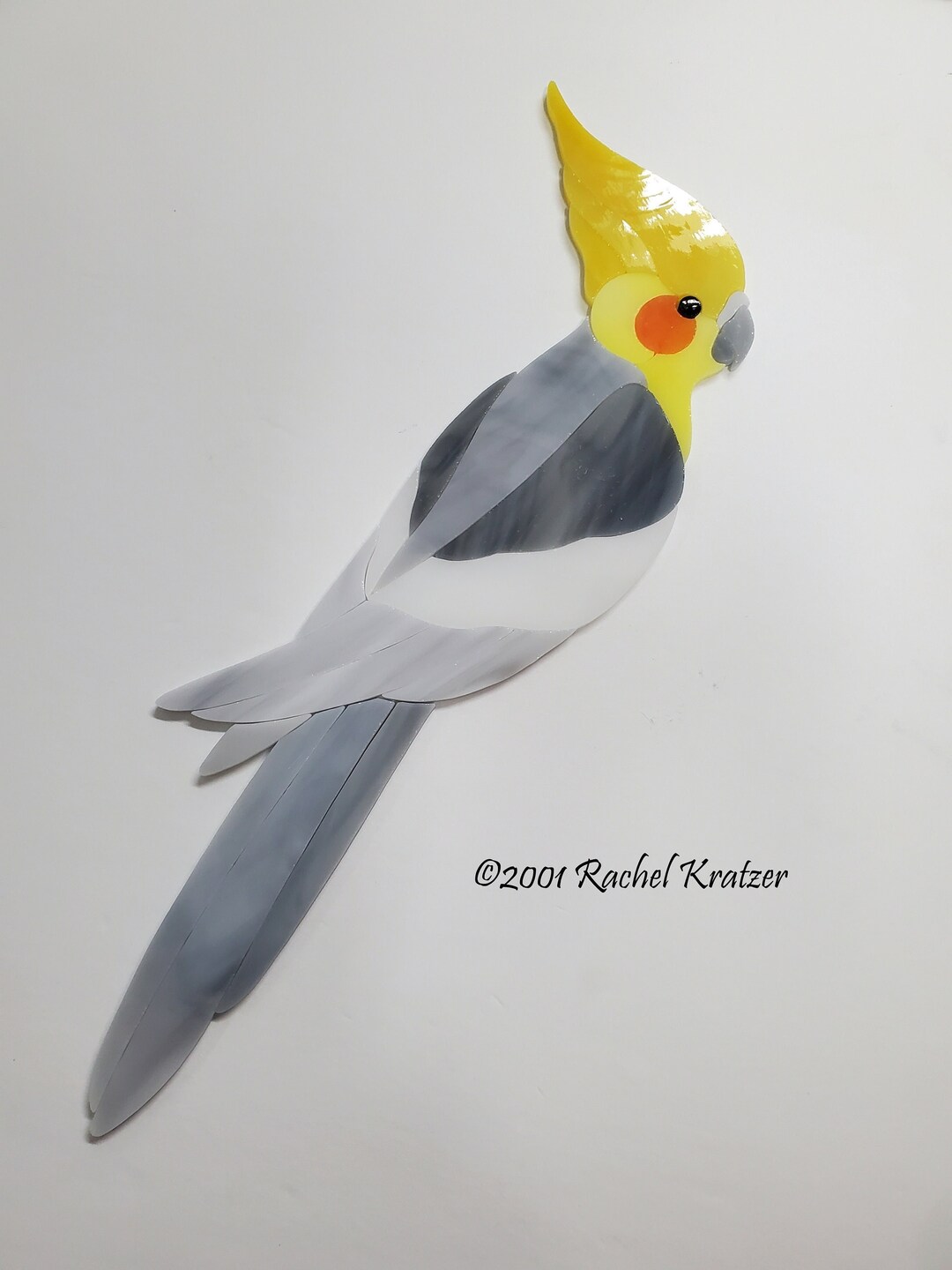 Cockatiel Parrot Precut Stained Glass Art Craft Kit for Mosaic Inlay ...