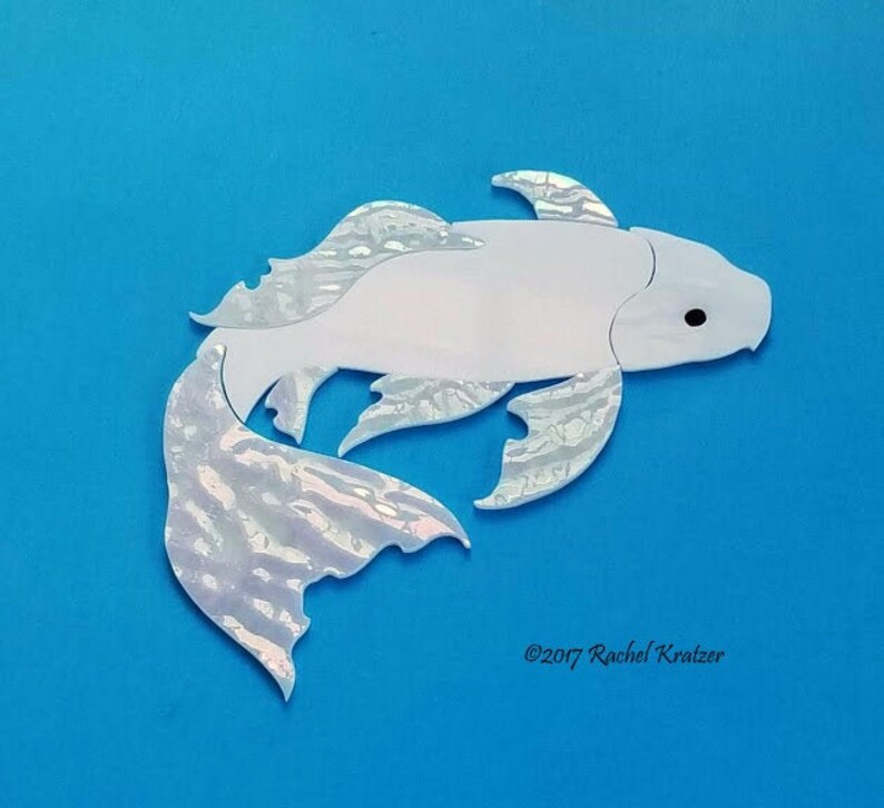 Precut Koi Fish Stained Glass Art Mosaic Inlay Craft Kit - Etsy