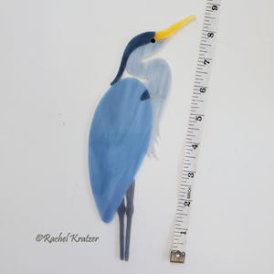 Blue Heron Precut Stained Glass Art Craft Kit for Mosaic Inlay, Wall ...