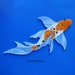 KOI FISH Precut Stained Glass Craft Kit Mosaic Inlay Garden - Etsy