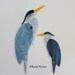 Blue Heron Precut Stained Glass Art Craft Kit for Mosaic Inlay, Wall ...