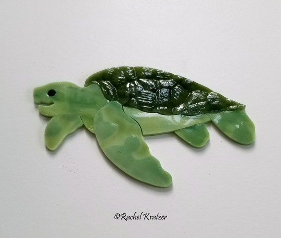 Sea Turtle Precut Stained Glass Art Craft Kit Seascape - Etsy