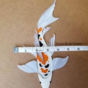 KOI FISH Orange Precut Stained Glass Craft Kit Mosaic Inlay - Etsy