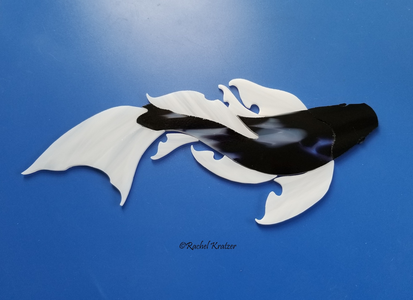 Koi Fish Precut Stained Glass Craft Kit Art Mosaic Inlay | Etsy