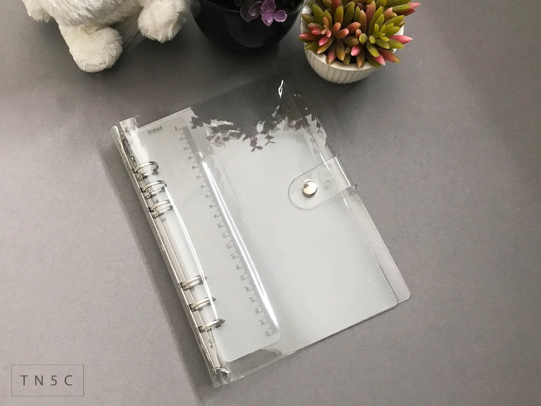 A5 Transparent Clear Vinyl 6-ring Binder Cover (planner, Diary) - Etsy