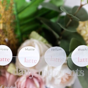 A4 Washi Sticker Paper - 1 Sheet (blank, Washi Tape, Semi Opaque ...