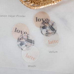 A4 Washi Sticker Paper - 1 Sheet (blank, Washi Tape, Semi Opaque ...