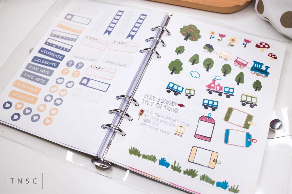 A5/A4 Sticker Release Paper sticker Album, Reusable, Double Sided - Etsy