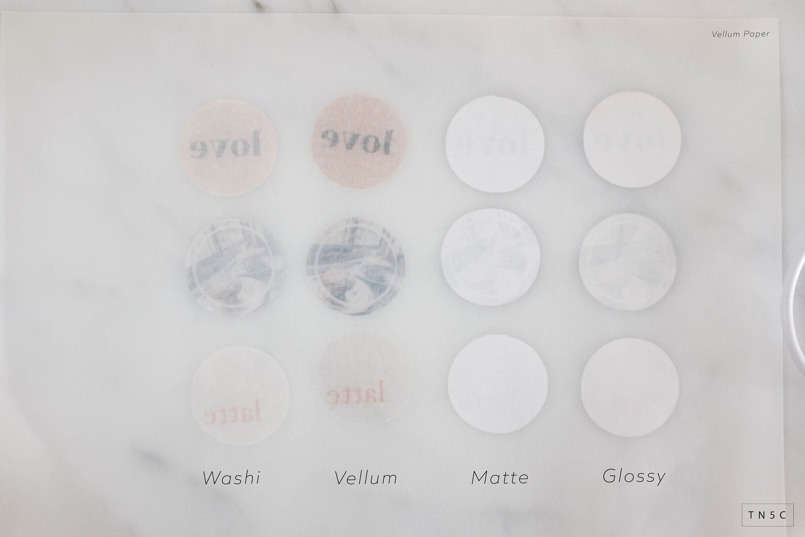 A4 Washi Sticker Paper 1 Sheet blank Washi Tape Semi - Etsy