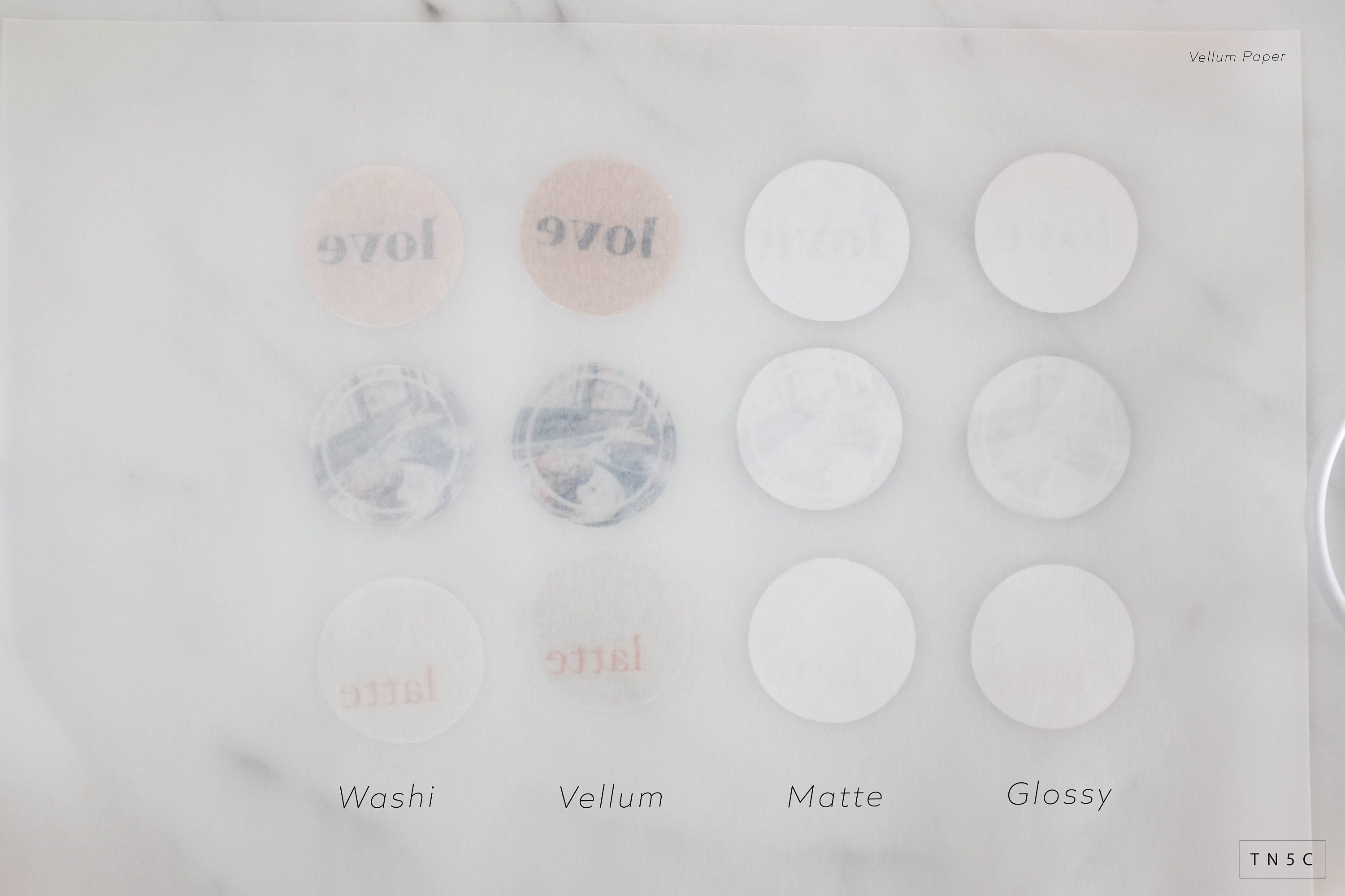 A4 Washi Sticker Paper 1 Sheet blank Washi Tape Semi - Etsy