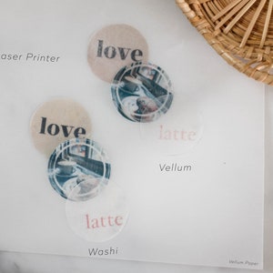 A4 Washi Sticker Paper - 1 Sheet (blank, Washi Tape, Semi Opaque ...