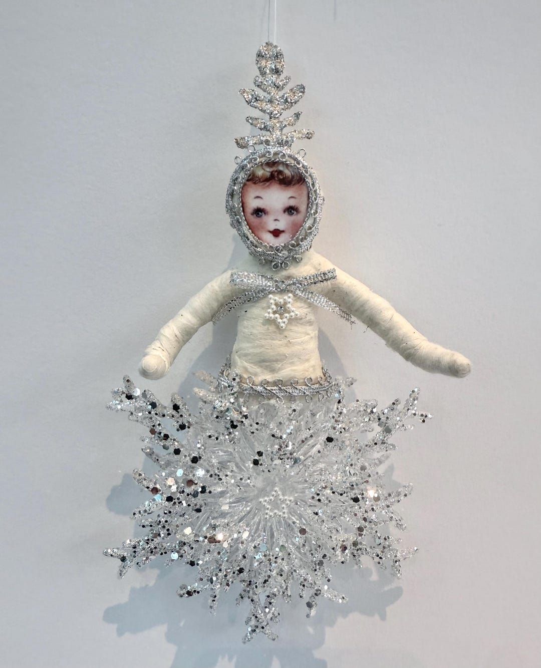 Beaded Star Christmas Angel Tree Topper - Dazzle Darling- " Crystal ...