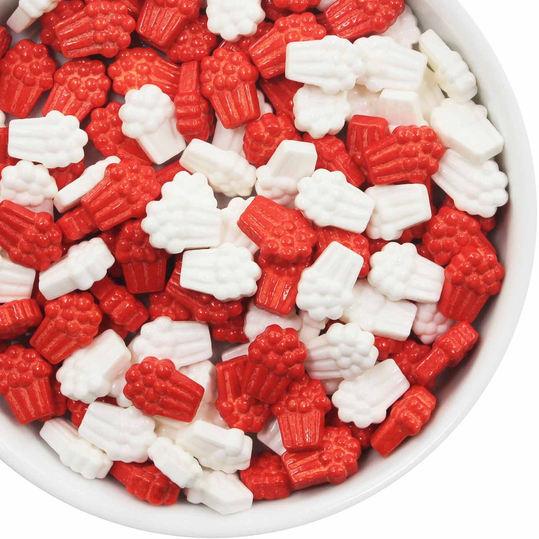 Popcorn Candy Quins. Sprinkles, Edible Decor, Cupcake Topper - Etsy