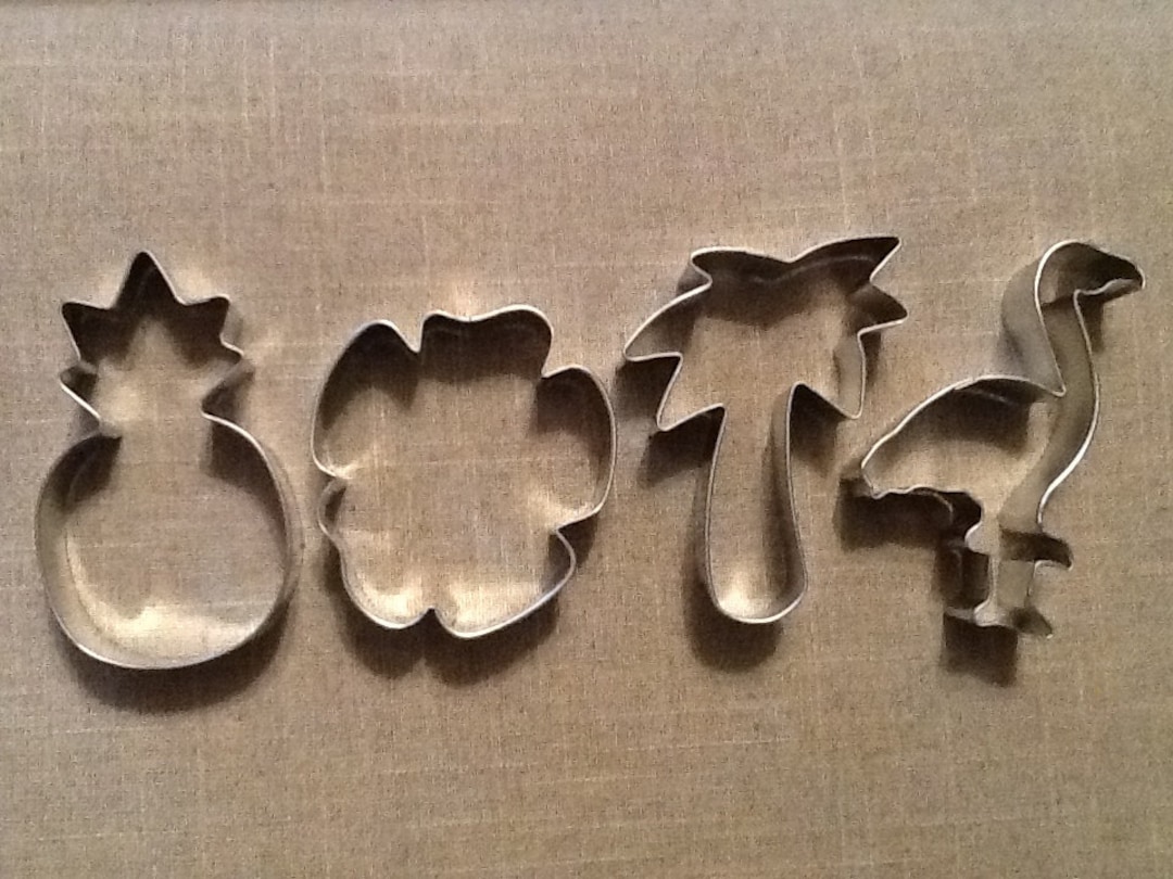 Tropical Paradise Cookie Cutters, Set of 4 - Etsy