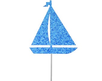 Sailboat cake topper | Etsy