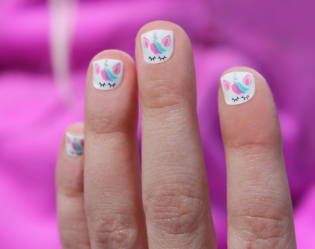 Unicorn Kids Nail Wraps - Etsy