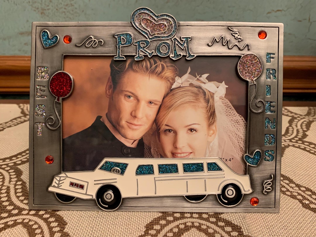 Vintage Prom Best Friends Limousine, Hearts & Balloons Accent 6x4 ...