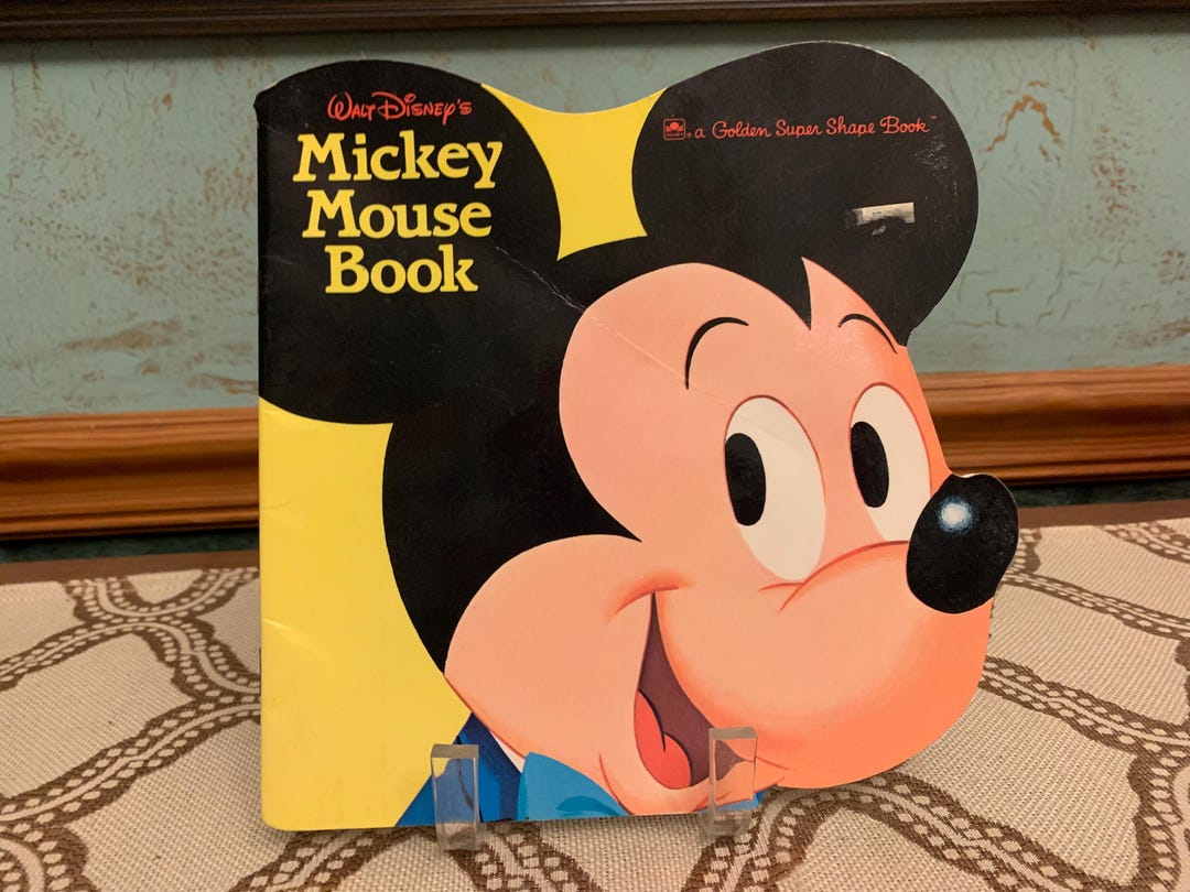 Walt Disney's Mickey Mouse Book, A Golden Super Shape Book 1965 ...