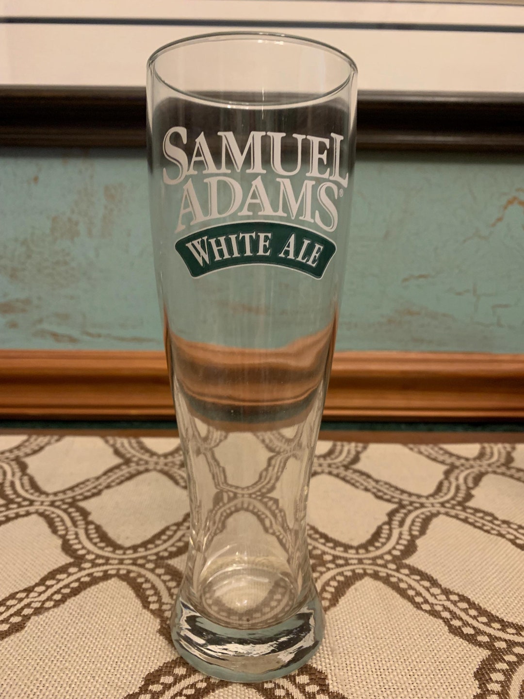 Vintage Samuel Adams WHITE ALE Logo Tall Pilsner Glass - Etsy
