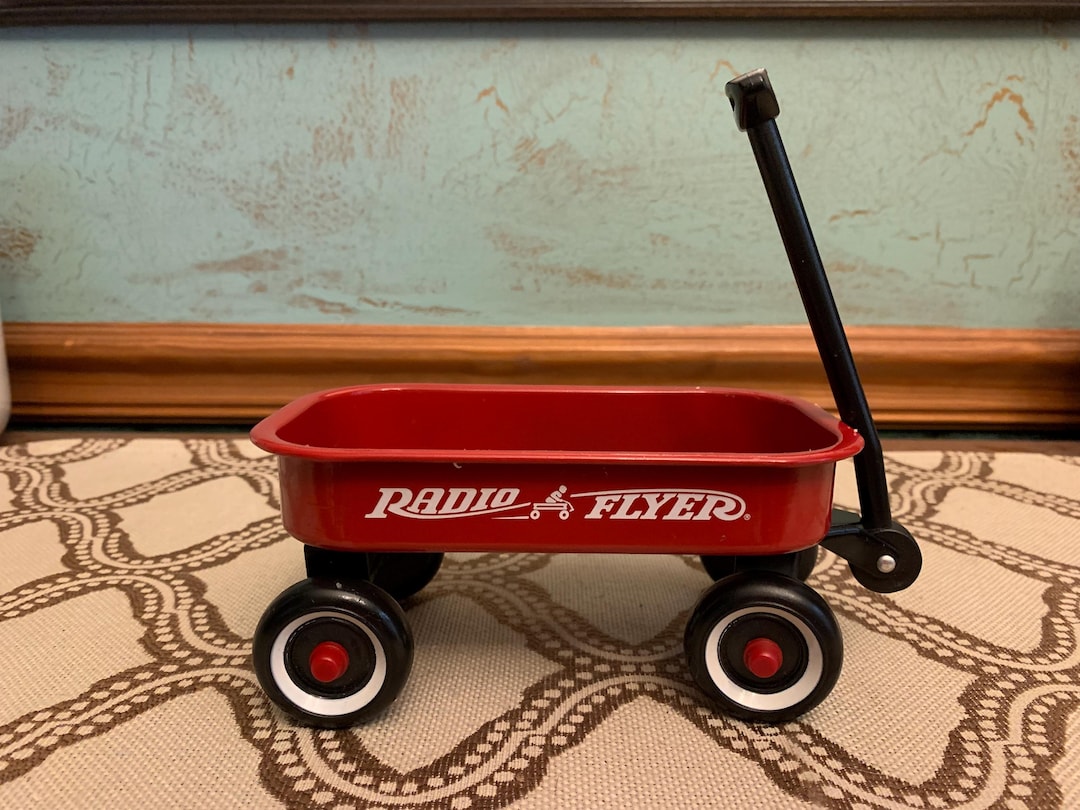 Vintage Small Radio Flyer Metal Wagon Promo Toy for Radioshack - Etsy