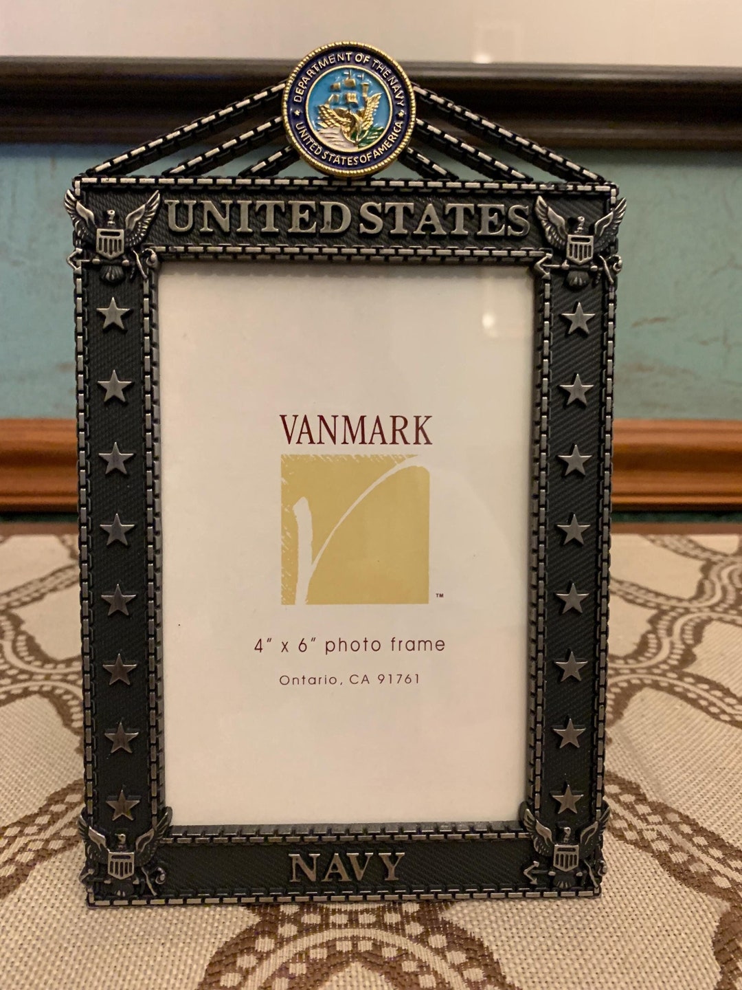 NIB United States NAVY 4 X 6 Metal Photo Picture Frame by Vanmark - Etsy