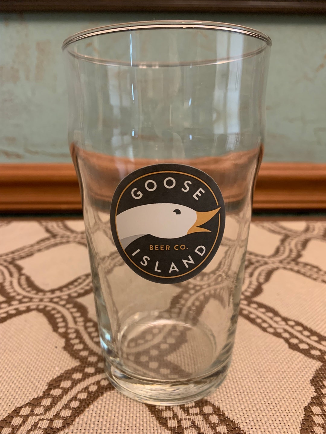 Vintage Goose Island Beer Company Logo Image Pint Beer Glass - Etsy