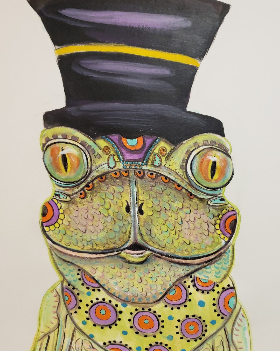 Downtown Hopper Frog Digital Art Print by Mellmee - Etsy