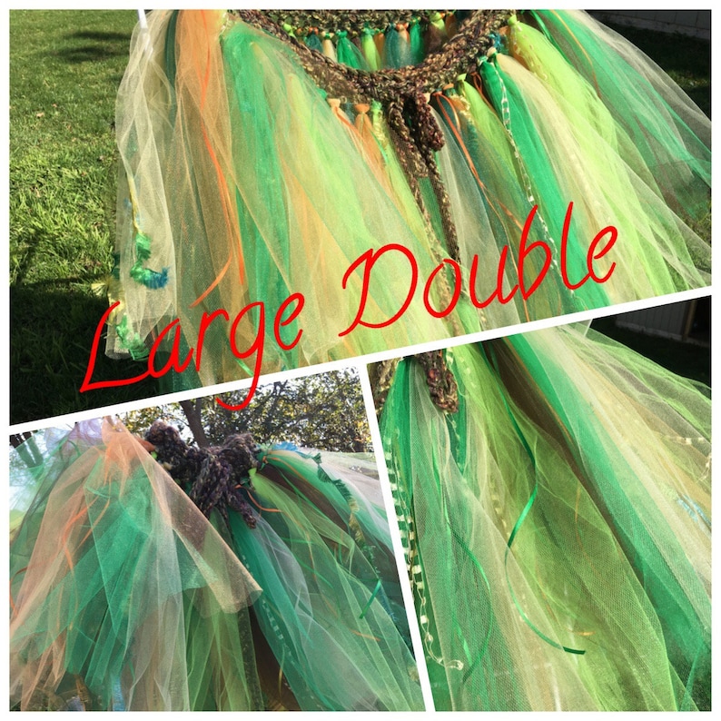 Wood Nymph, Swamp Princess, Fairy Skirt, Tutu, Crochet Waist, Worsted ...