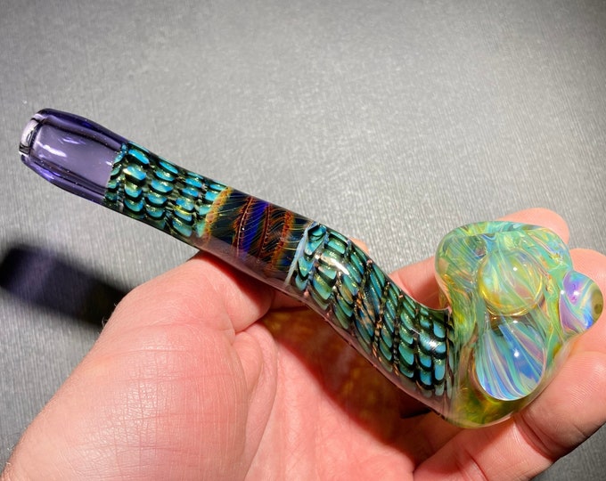 Sherlock Glass Pipe // Jade Green Cane Blend // Earth Tones // Sea ...