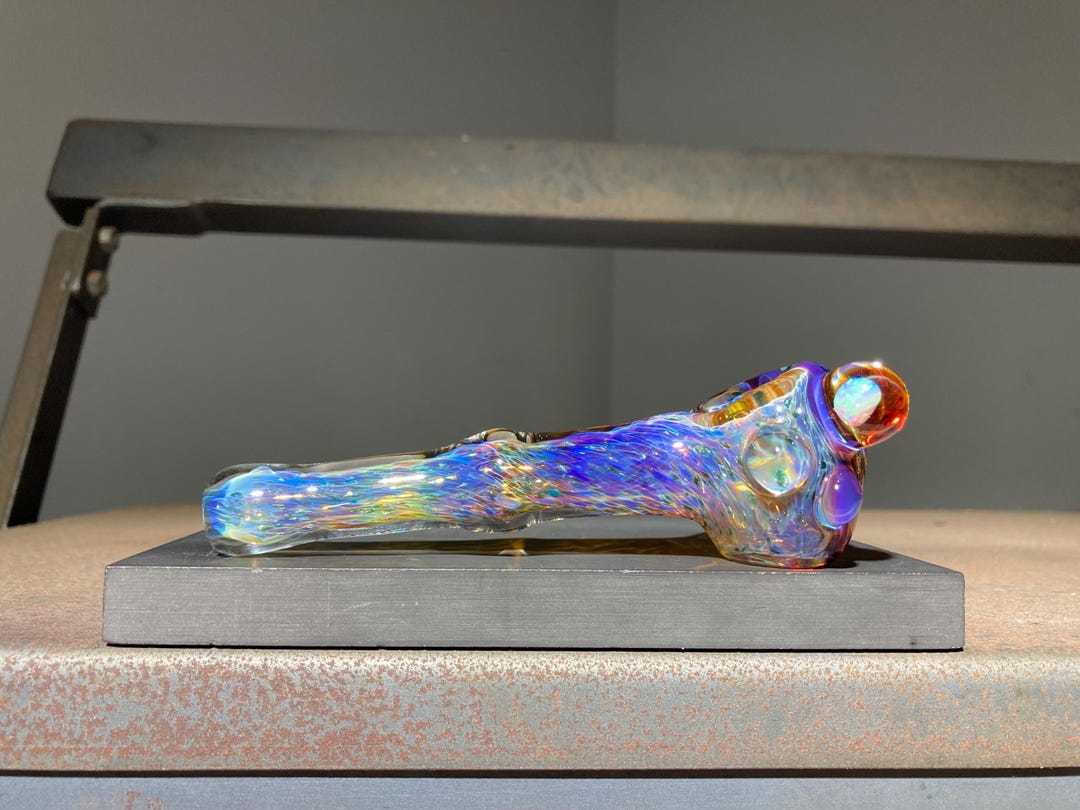 Opalescent Glass Pipe / 5 Color Change Pipe Extra Thick / Large Opal ...