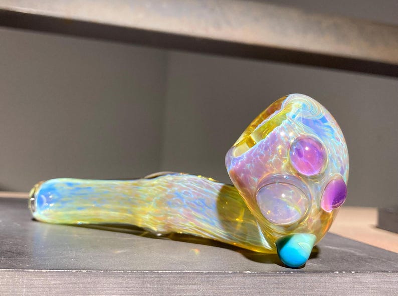 Silver Seaweed Color Change Pocket Sherlock Extra Thick Glass Pipe ...