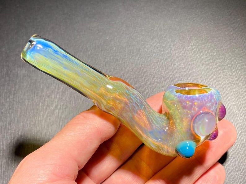 Silver Seaweed Color Change Pocket Sherlock Extra Thick Glass Pipe ...