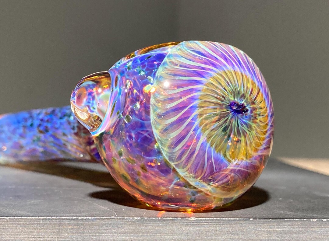 Opalescent Fade Glass Pipe / Thick Color Change Spoon Pipe 4.5 Silver ...