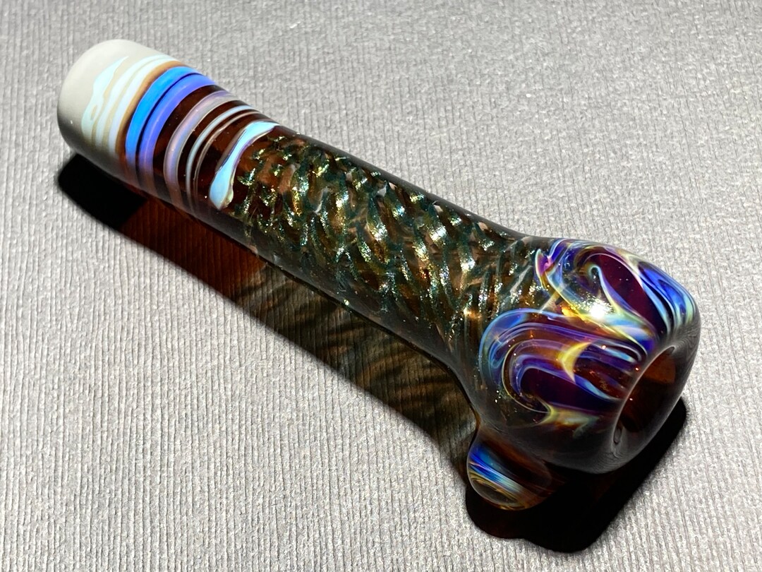 Camo Fade Chillum Glass Pipe // Maple Syrup Camoflauge // Jackpot ...