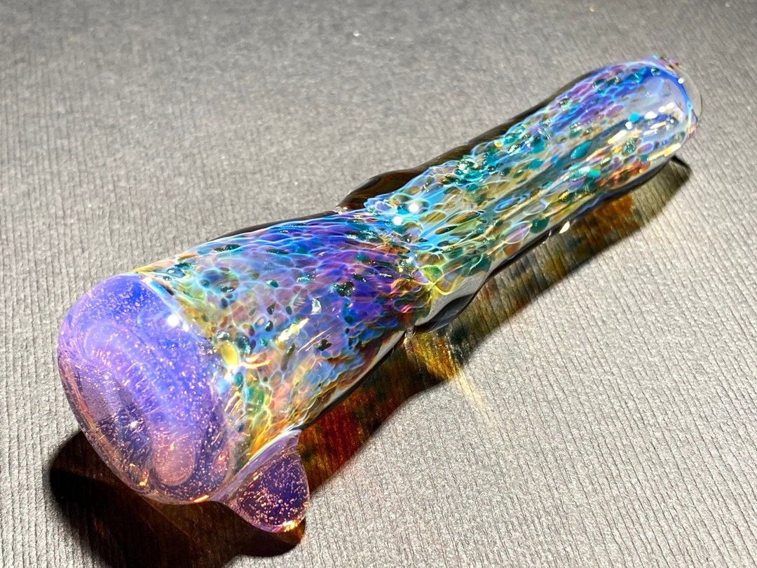 Pink Slyme Opaline Chillum Glass Pipe One Hitter // Color Change Pipe ...