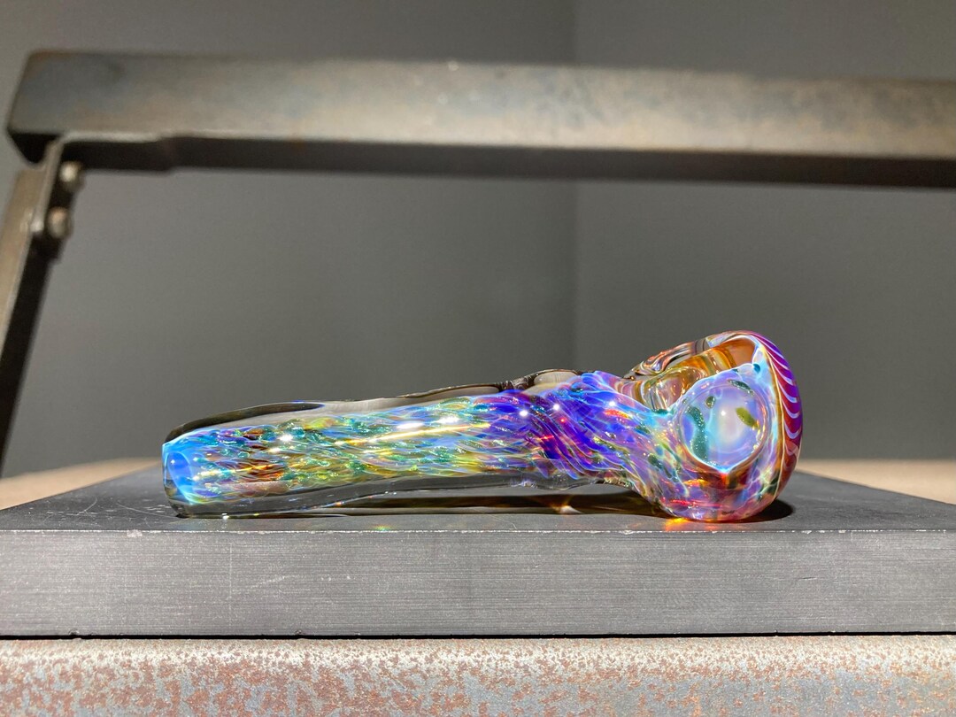 Opalescent Fade Small Glass Pipe Extra Thick 3.5 / Color Change Spoon ...
