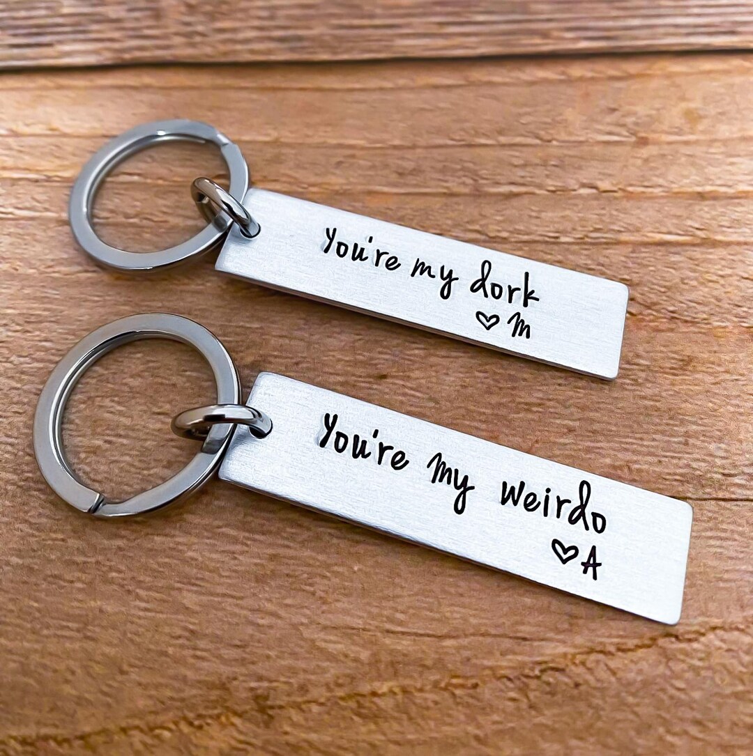 You're My Dork You're My Weirdo Keychain Set Cute Gifts New Driver ...