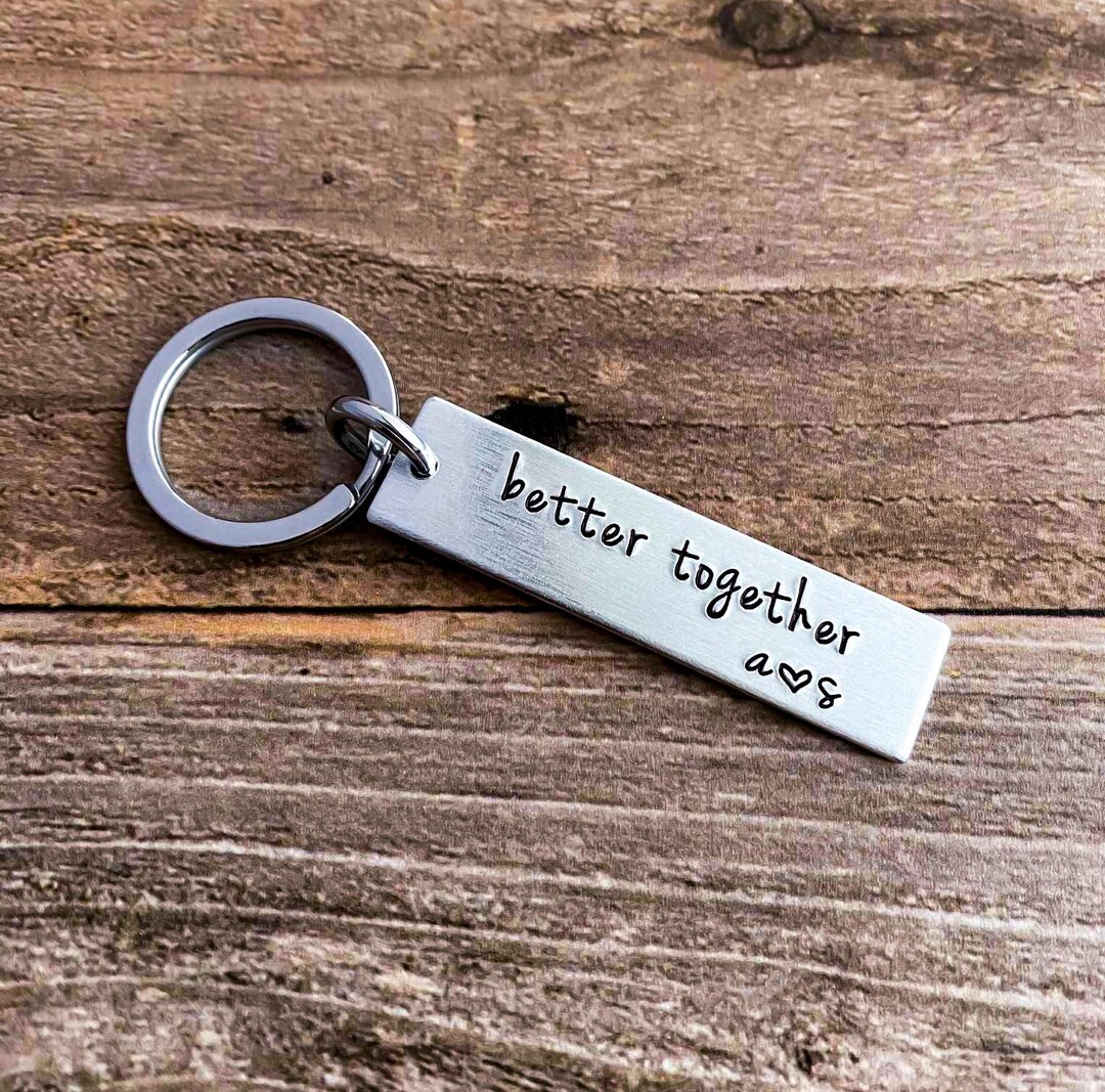 Better Together With Custom Couples Initials Anniversary Boyfriend ...