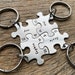 Customized Puzzle Piece Key Chain Personalized With Names Best Friends ...