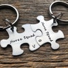 Customized Puzzle Piece Key Chain Personalized With Names Best Friends ...