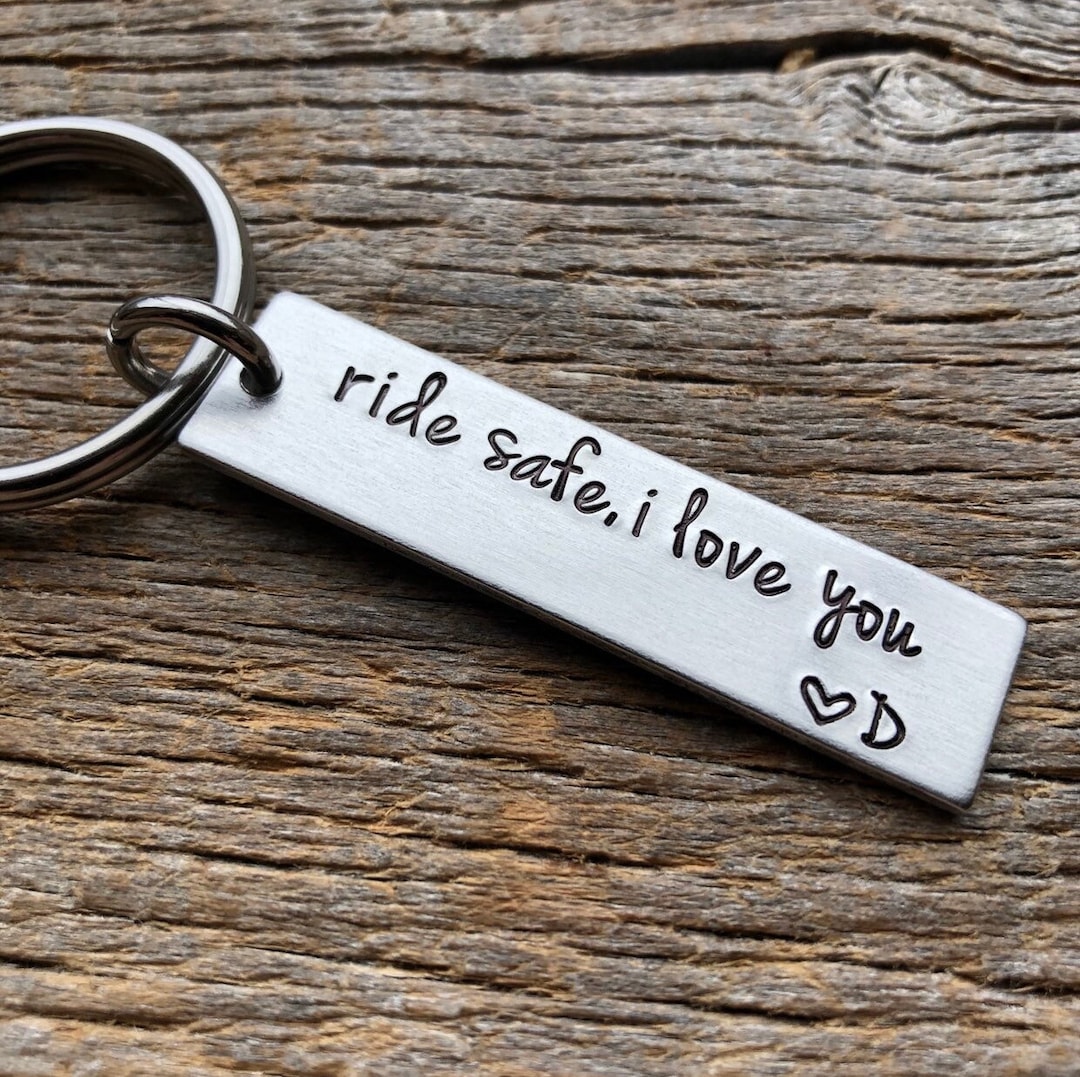 Ride Safe Customizable Hand Stamped Light Weight Motorcyclist ...