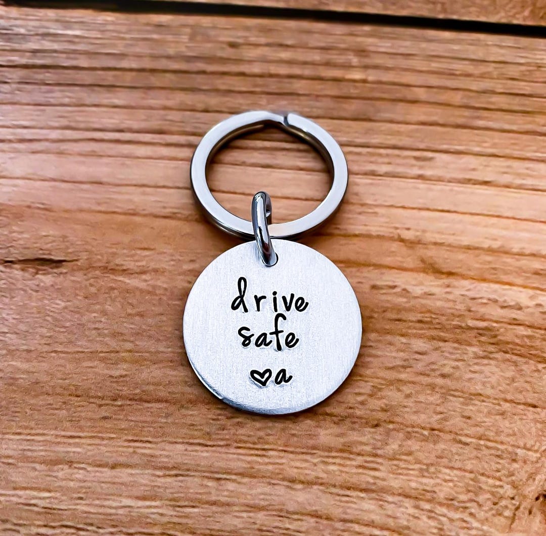 New Driver Keyring Keychain First Car New Driver Custom Name Car Keys ...