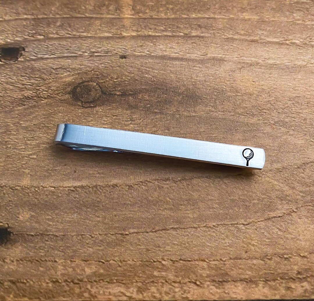 Golfing Aluminum Necktie Tie Bar Gift for Anniversary Birthday Husband ...