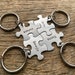 Customized Puzzle Piece Key Chain Personalized With Names Best Friends ...
