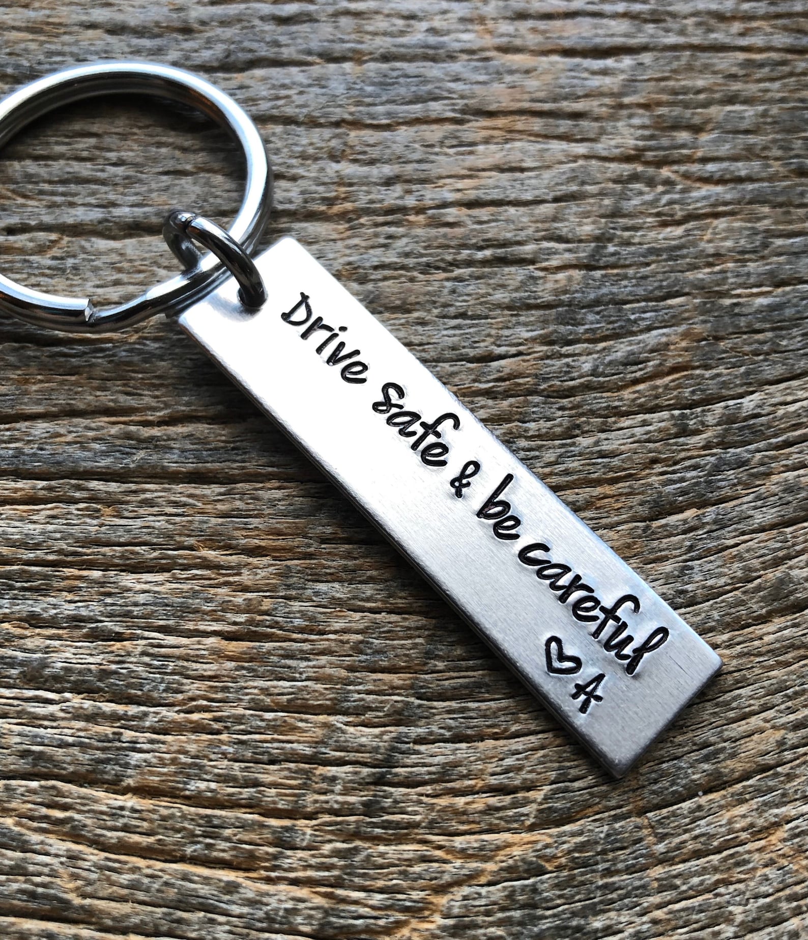 Drive Safe and Be Careful With Initials Customizable Hand Stamped Light ...