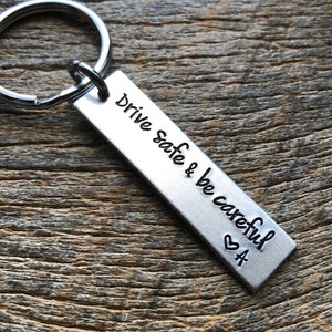Drive Safe and Be Careful With Initials Customizable Hand Stamped Light ...