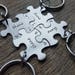 Customized Puzzle Piece Key Chain Personalized With Names Best Friends ...
