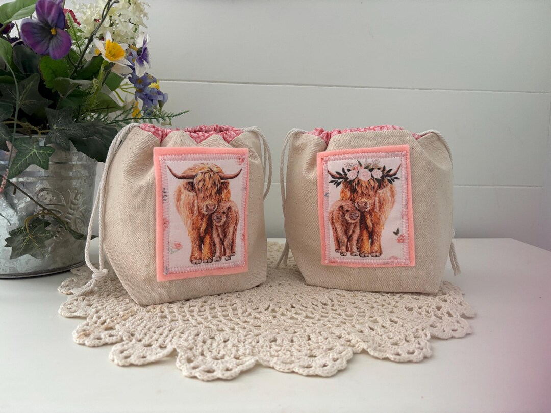 Hairy Coo Project Bags - Tiny Tote Size - Etsy