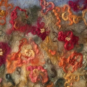 Flower Painting,floral Painting,wool Painting,wool Picture,embroidered ...
