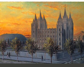 Temple square | Etsy